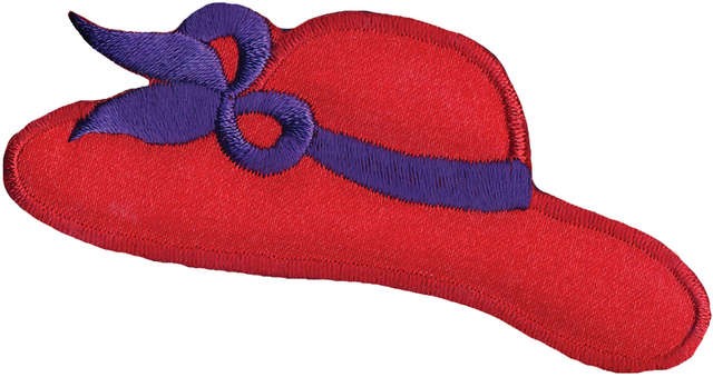 Free clip art red hat society
