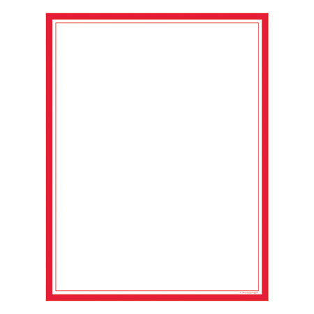 Great Papers Design Paper Red Border 8 12 x 11 50 Lb RedWhite Pack ...
