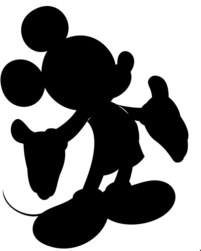 Mickey silhouette vector - Imagui