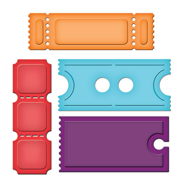 Spellbinders Shapeabilities That's the Ticket Die Cutting Template ...