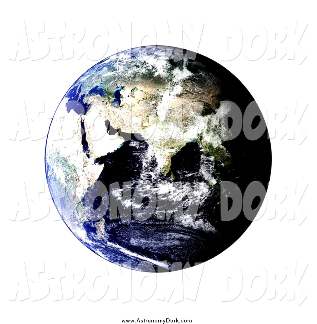 Clip Art of a 3d World Globe Featuring the East by oboy - # - ClipArt ...
