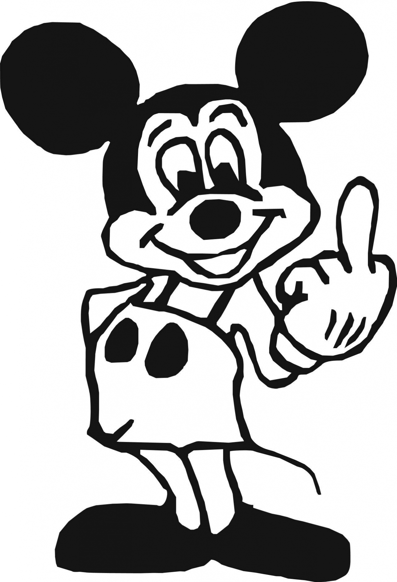 Mickey mouse 4 mickey mouse cartoon stickers vinyls decals - ClipArt ...