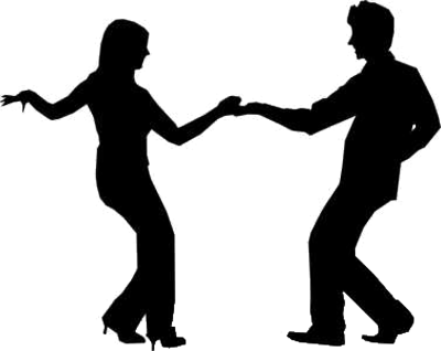 Two People Slow Dancing Silhouette