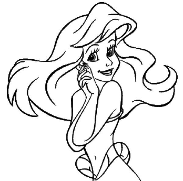 Ariel Outline Drawing Photo by snowflake1239941 - ClipArt Best ...
