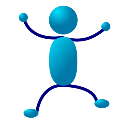 Free Stock Photos | Illustration Of A Dancing Cartoon Blue Man ...