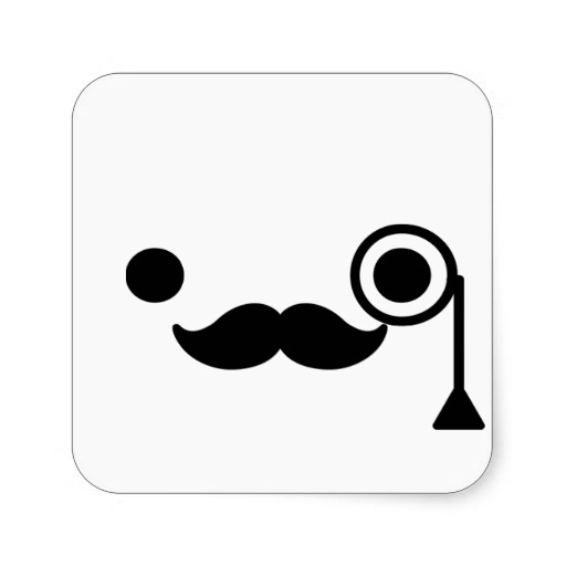 Mustache Monocle Clip Art