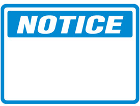 Write-On Blank Notice Sign - ClipArt Best - ClipArt Best