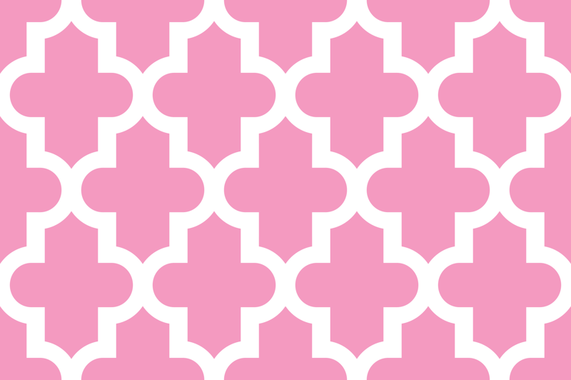 Bubblegum Pink Moroccan wallpaper - sweetzoeshop - Spoonflower ...