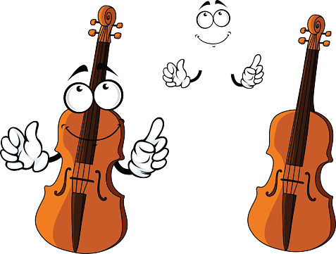 Cartoon Of A Violin Bow Clip Art, Vector Images & Illustrations ...
