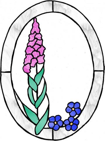 Fireweed & Forget-me-nots - Stained Glass - PATTERNS - Gallery ...