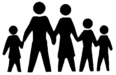 Family Cartoon Black And White - ClipArt Best