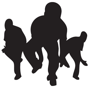Female Step Team Silhouette