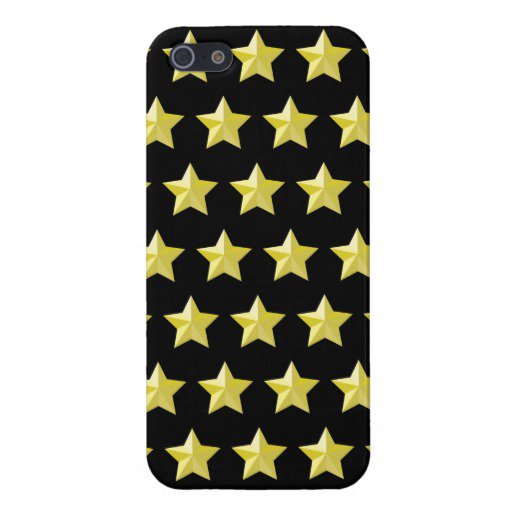3D Golden Star Shape Rivet Pattern iPhone 5 Case from Zazzle.com ...