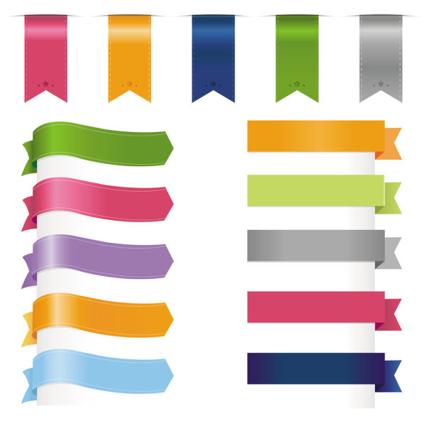 Colorful Label Stickers free vector 01 - Vector Label free download ...
