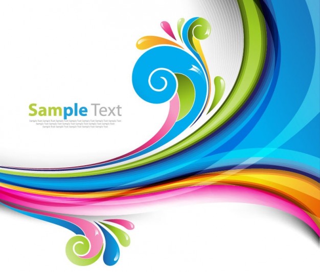 colorful rainbow background vector illustration | Download free Vector ...