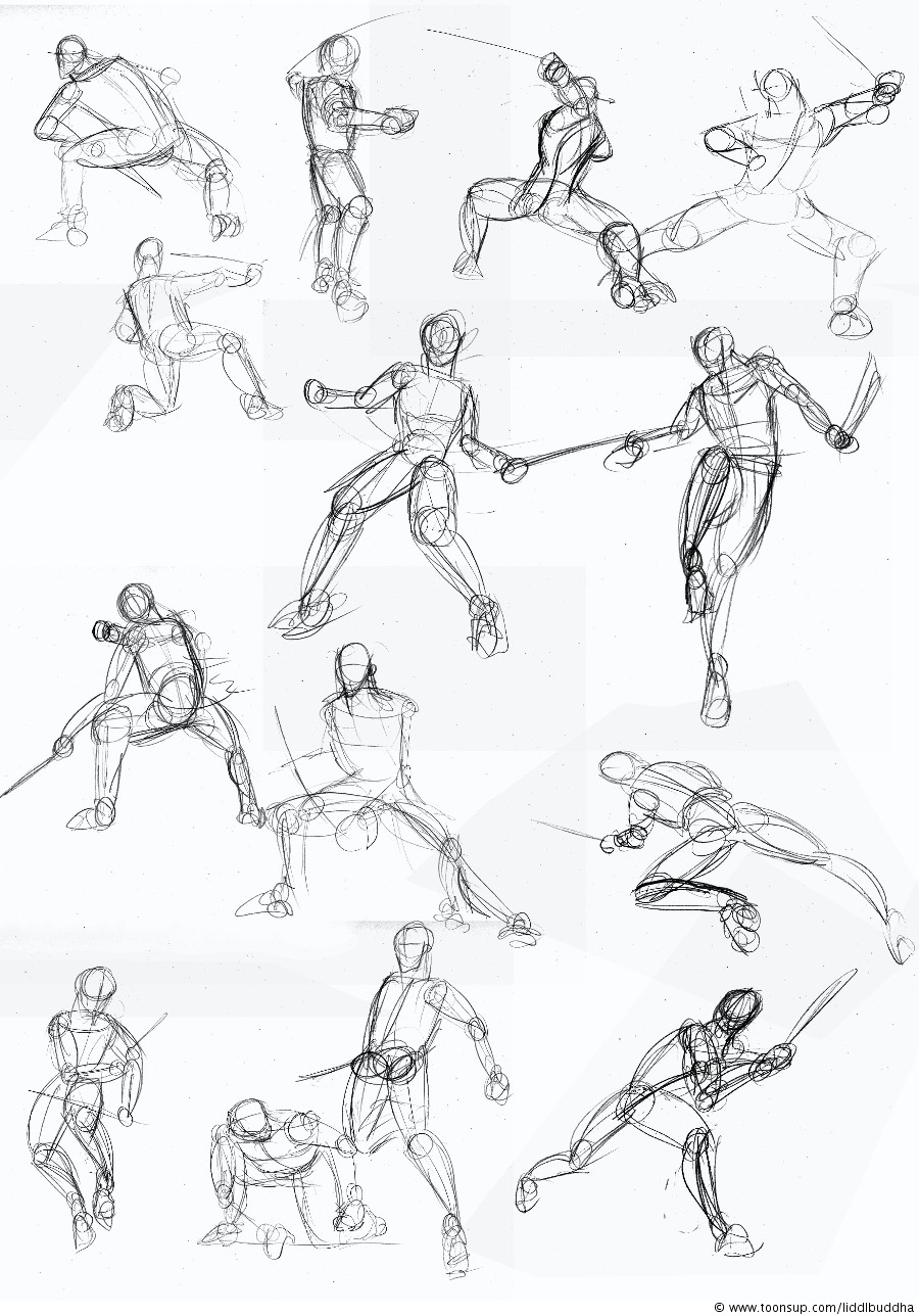 Sword Fighting Poses For Drawing