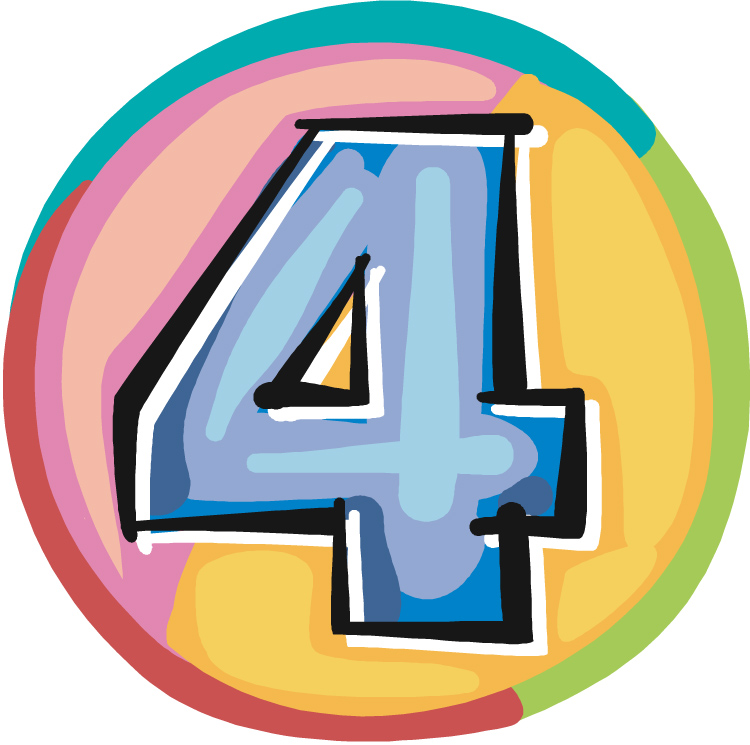 Numbers 1 Through 4 Clipart - ClipArt Best - ClipArt Best
