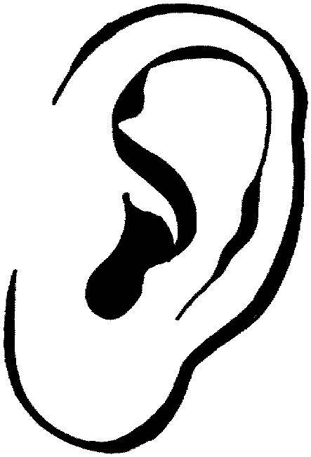 Best Photos of Printable Human Ears - Ear Coloring Page Clip Art ...